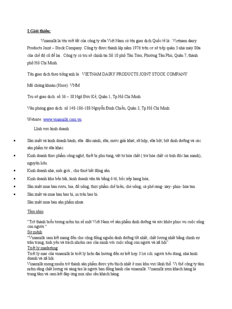 (123doc) - Marketing-Quoc-Te-Cua-Vinamilk | PDF