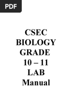 FINAL - CSEC Biology Lab Manual 2022-2024 STUDENT VERSION | PDF ...
