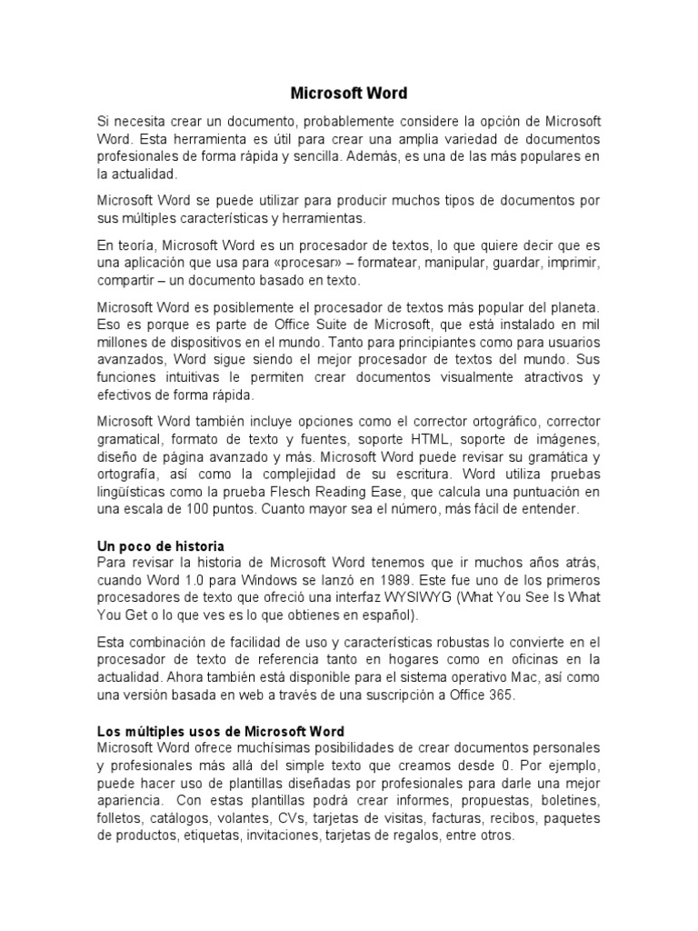 Microsoft Word | PDF | Microsoft Word | Microsoft