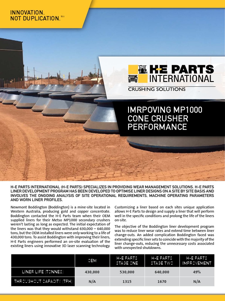 H-E Parts White Paper MP1000 Boddington | PDF | Simulation