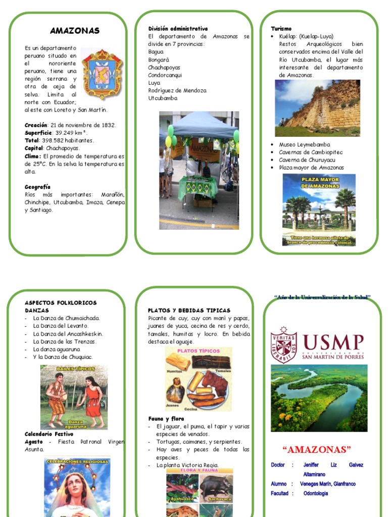 Triptico Region Amazonas | PDF