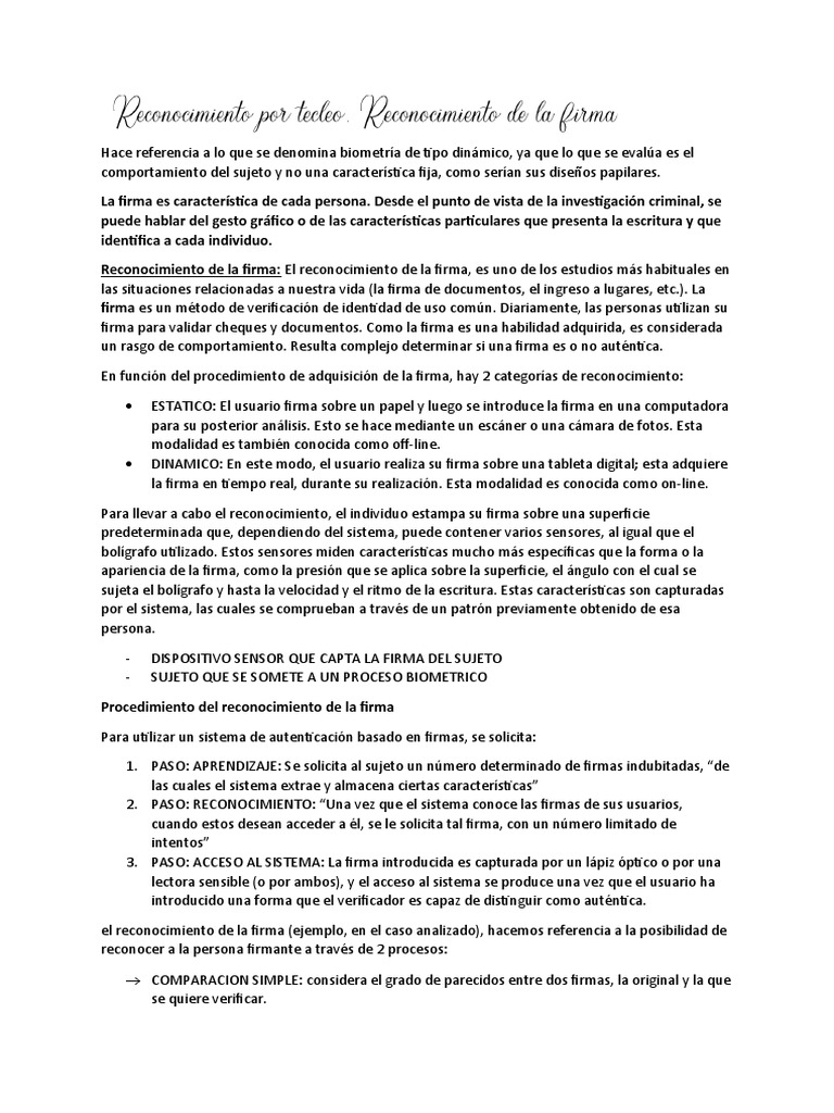 Tema 3 Mod3 Identificacion F Hum | PDF | Biometría | Usuario (informática)