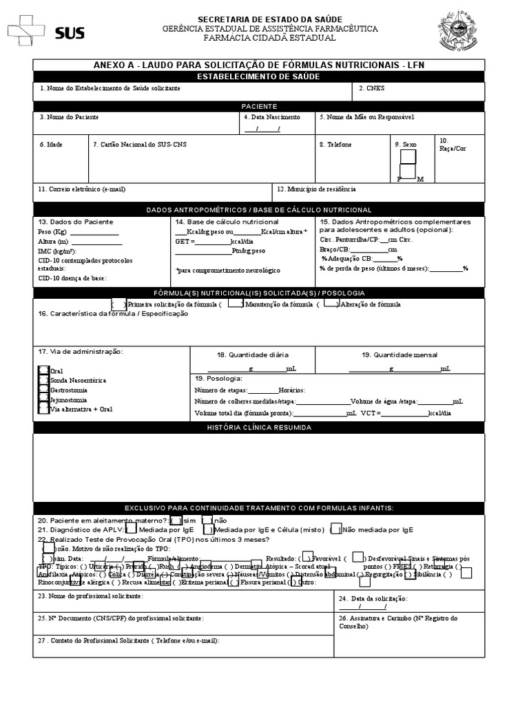 ANEXO A - Nova LFN-editavel | PDF | Alergia | Imunologia