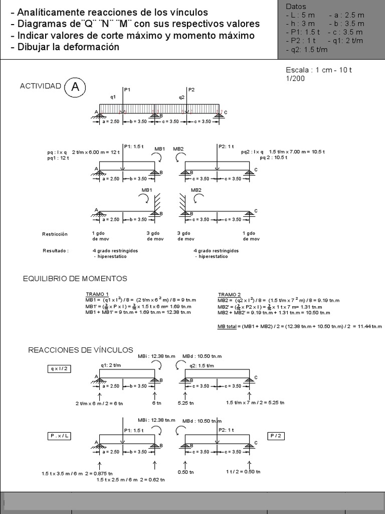 Calculo de Viga Continua | PDF