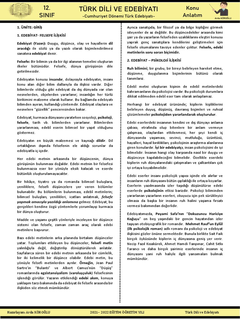 12 EDEBİYAT 21-22.pdf 1 Sürümü | PDF