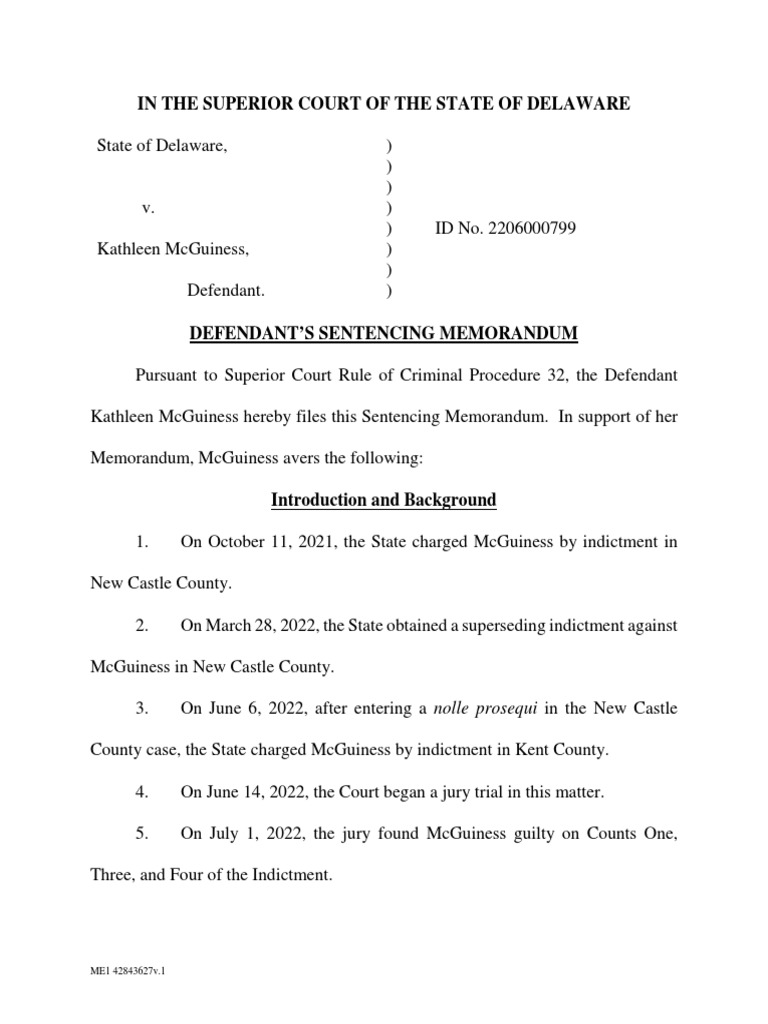 Defense Sentencing Memorandum | PDF | Government | Legal Procedure