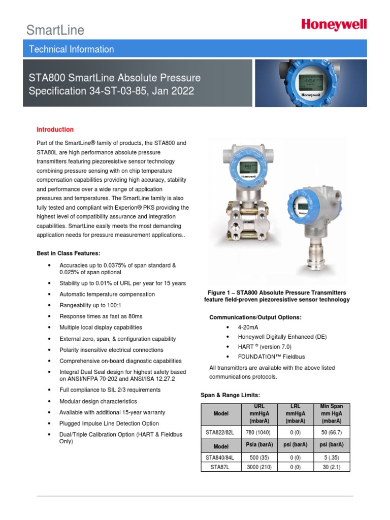 Pmt Hps 34 St 03 85 Pdf Pressure Measurement Calibration 