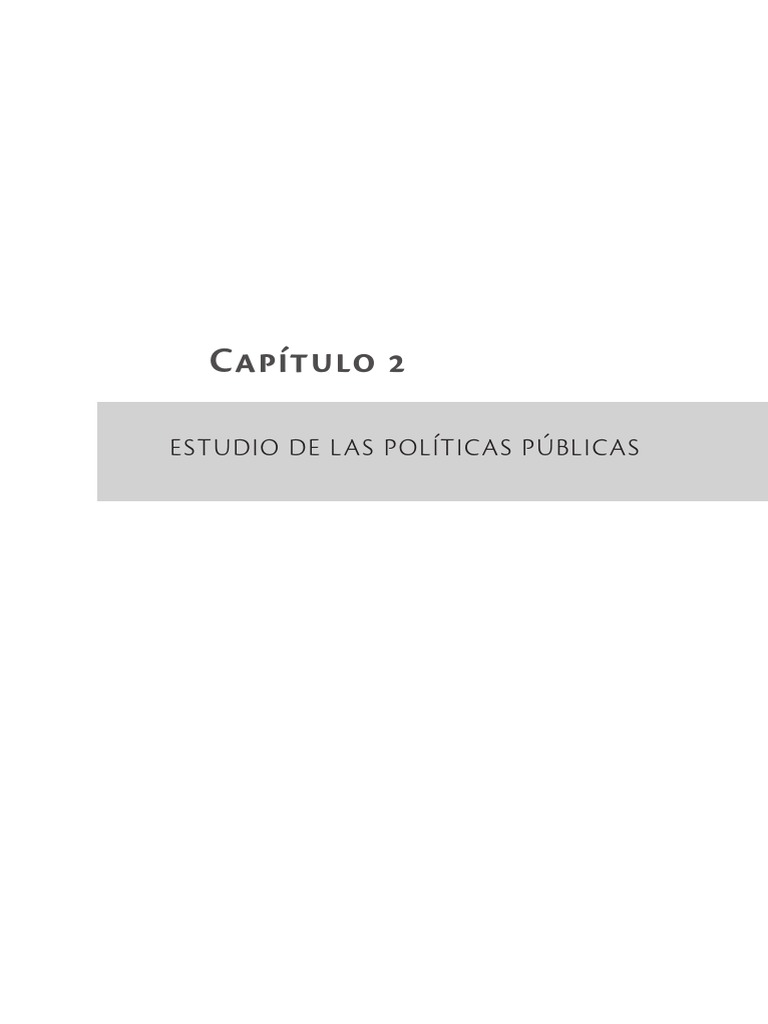 Introducción de Las Politicas Púlicas Joan Subirats - Capítulo 2 | PDF ...