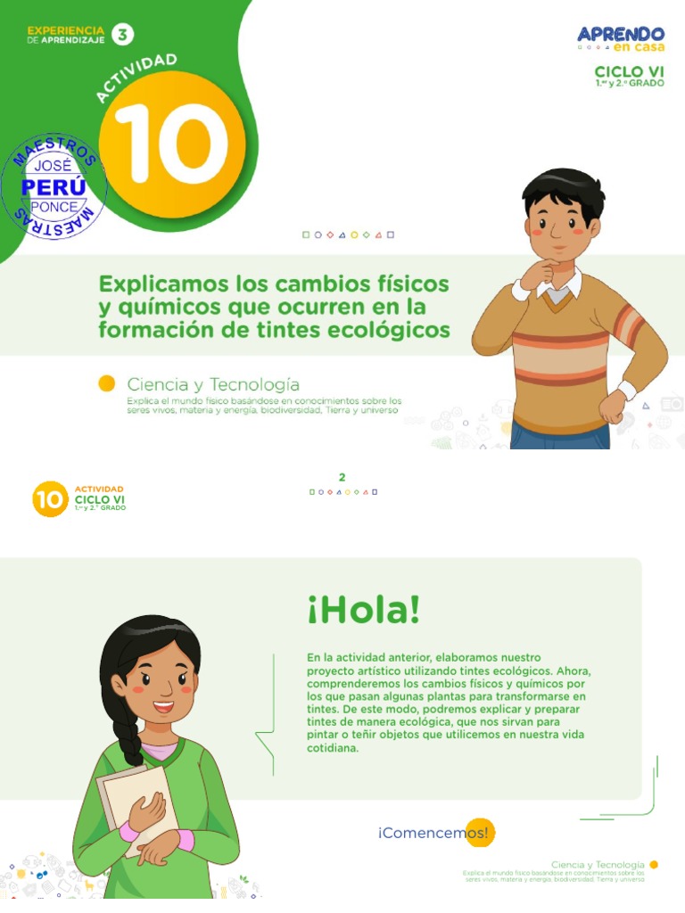 CT 1° y 2° - EDA 3 - ACTV. 10 - Archivos JOSEPH PONCE | PDF | Importar | Agua