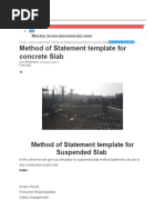 Method Statement For Footing Concrete Pouring | PDF | Concrete | Deep ...