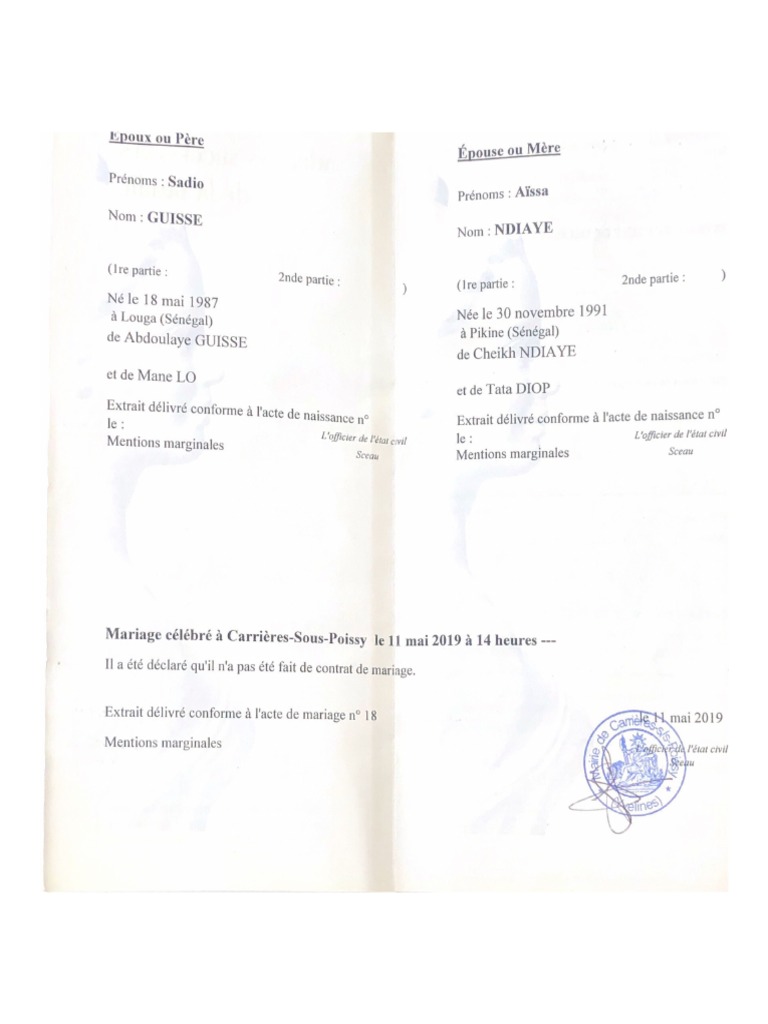 Livret de Famille | PDF