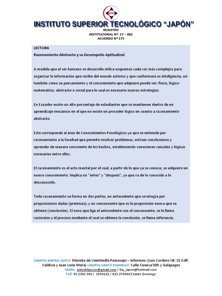 Lectura 1 | PDF | Aprendizaje | Sicología