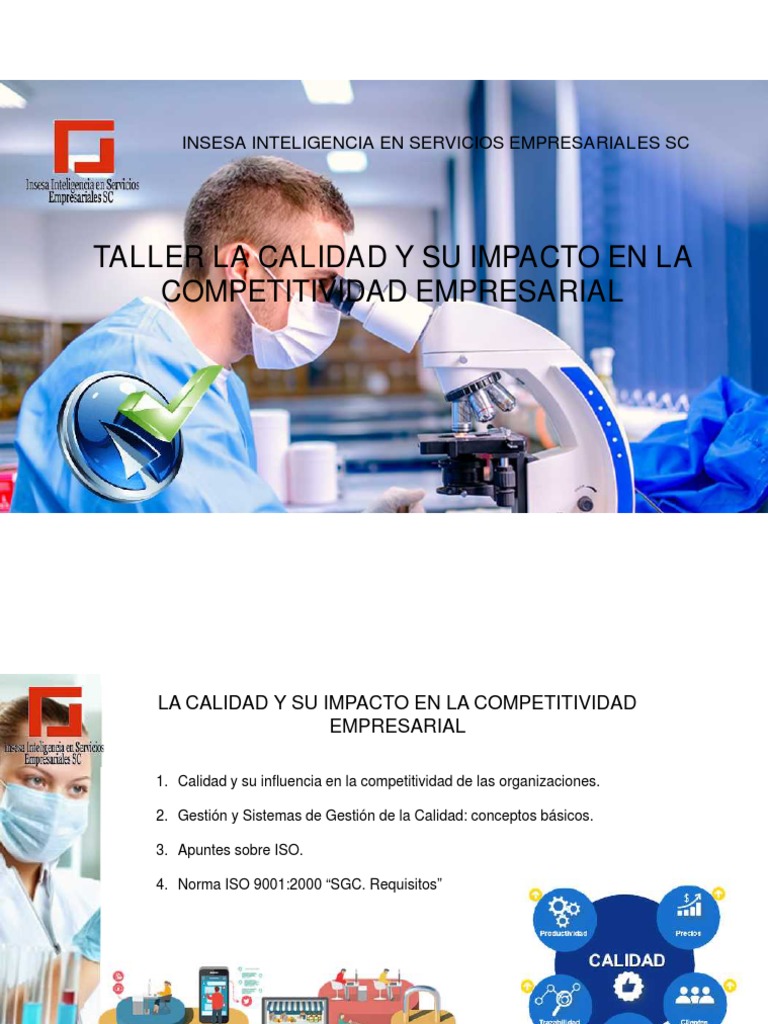 Impacto de la Calidad en Competitividad | PDF | Calidad (comercial ...