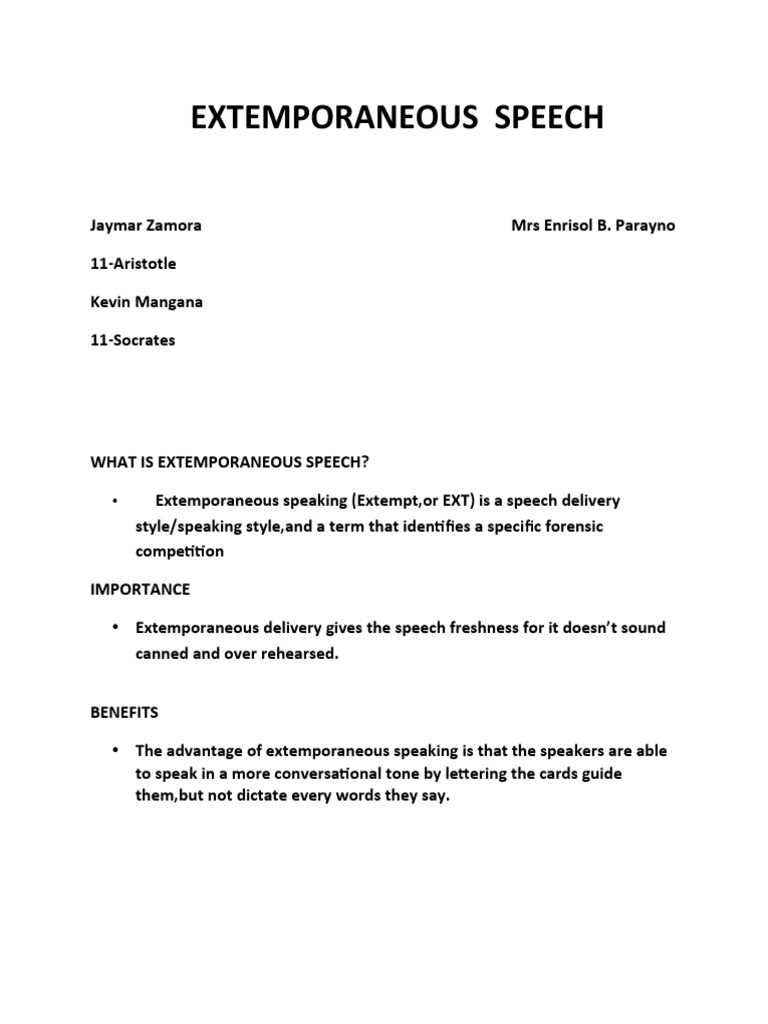 Extemporaneous Speech | PDF | Public Health | Economies