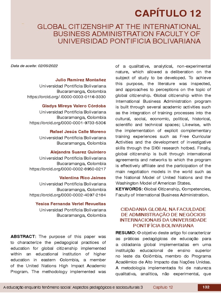 Capitulo de Libro Global Citizenship | PDF | Cognition