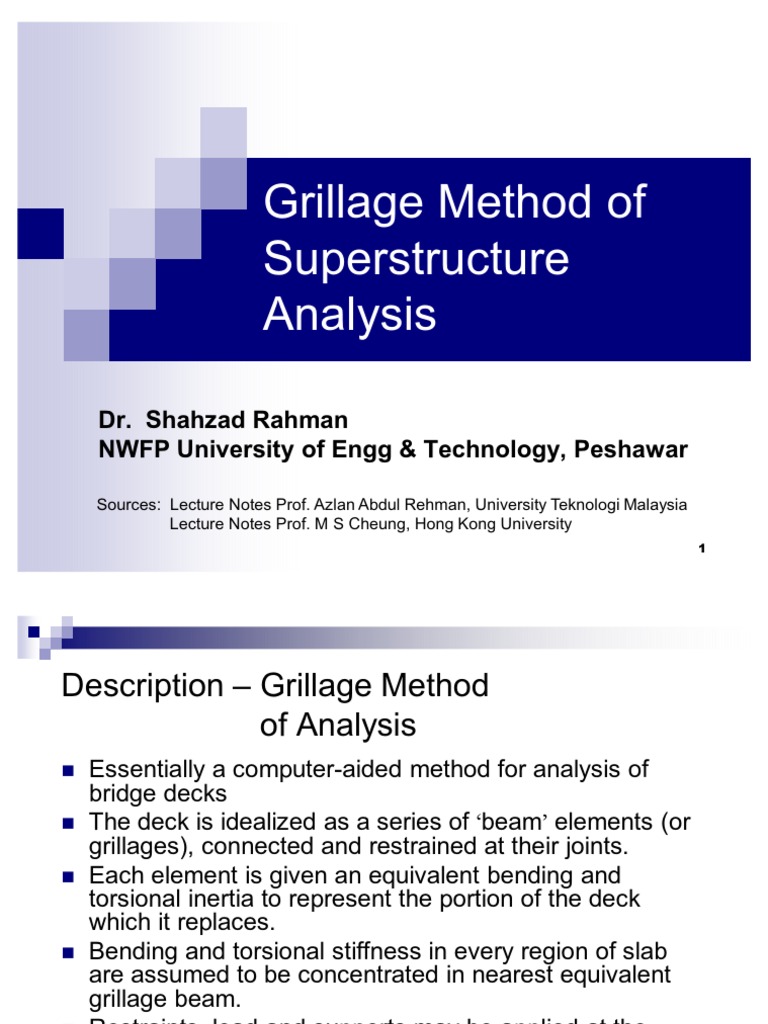 Grillage Analysis | PDF | Bending | Beam (Structure)