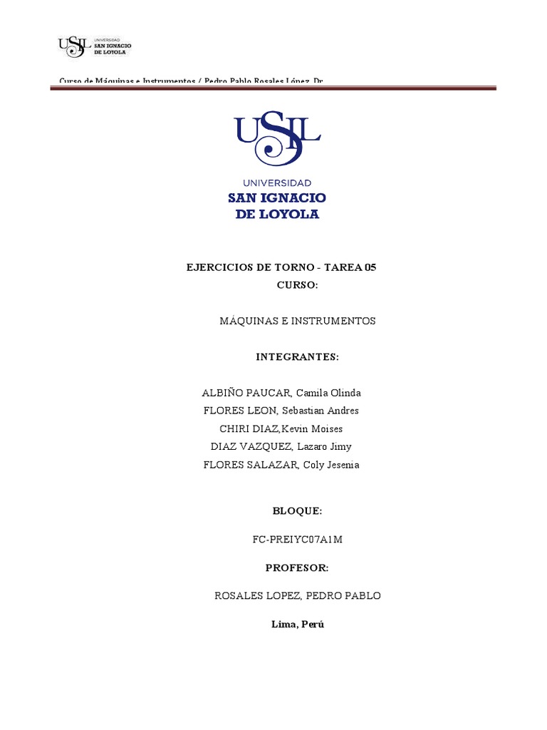 Tarea 05 Torno Vernier | PDF | Rieles | Metrología