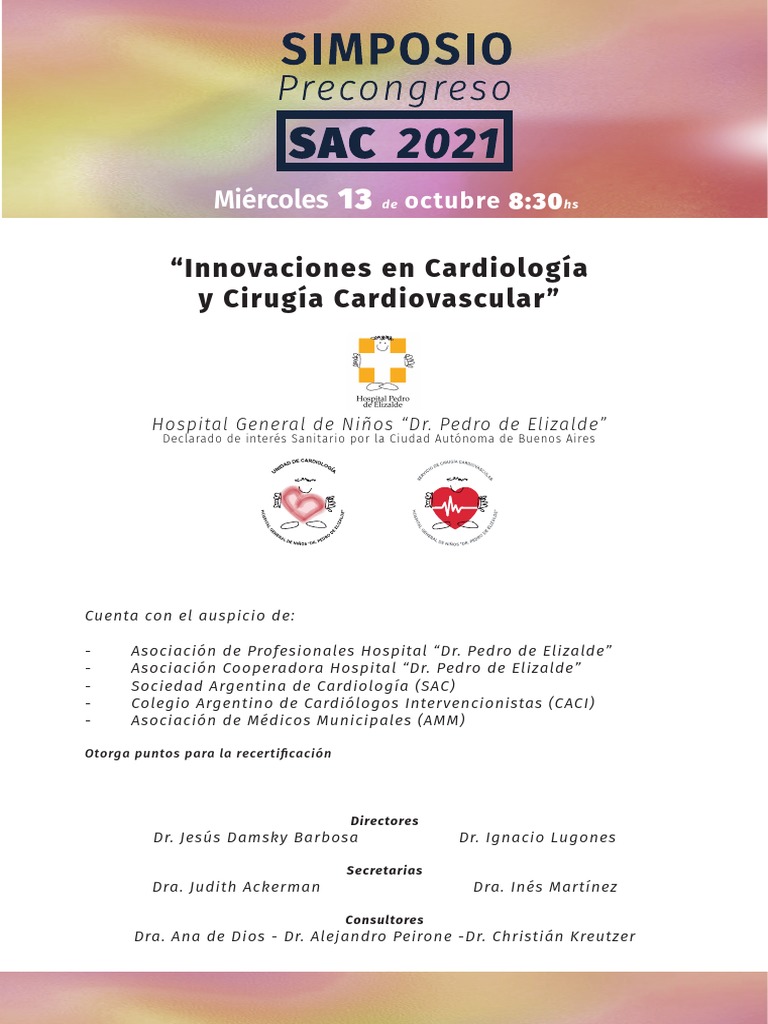Programa SIMPOSIO | PDF | Medicina | Cardiología