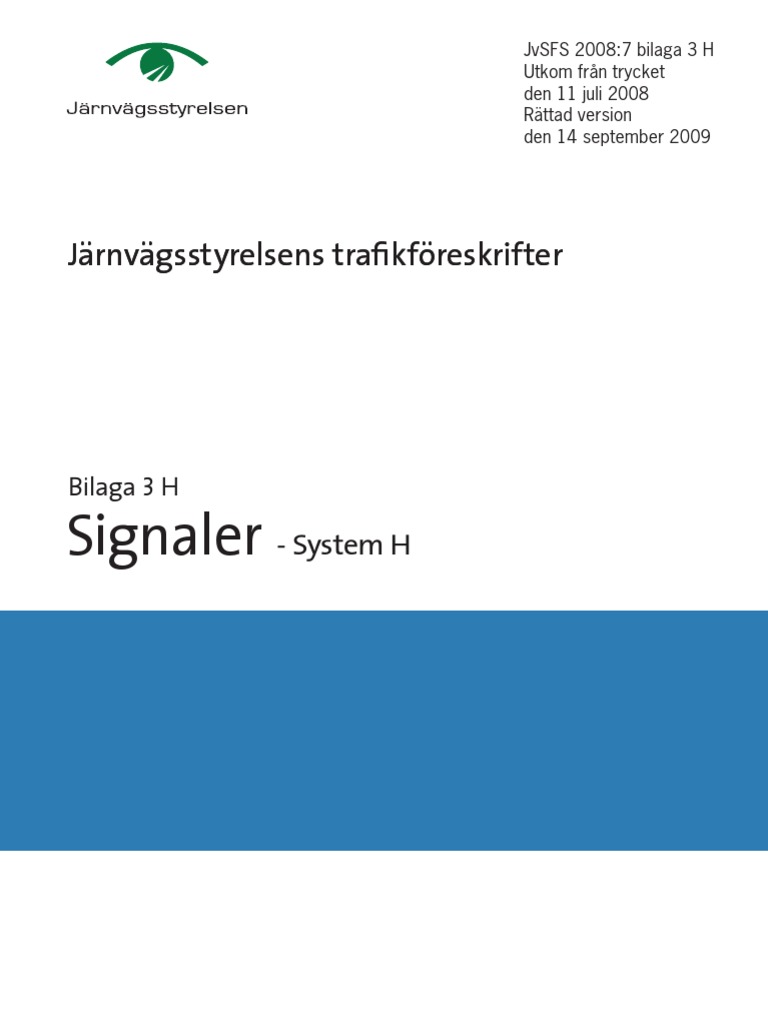 Signalsystem Järnvägen | PDF