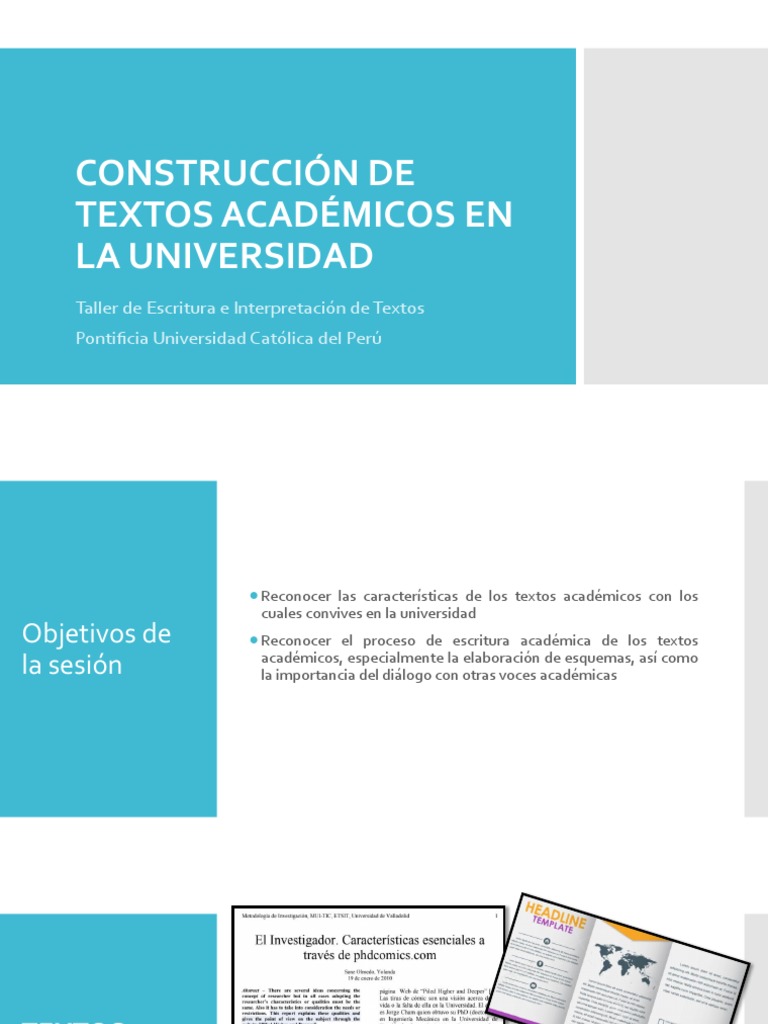 S3.C1 D. Estructura de Texto Académico y Esquema | PDF
