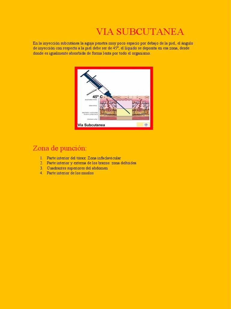 Via Subcutanea | PDF