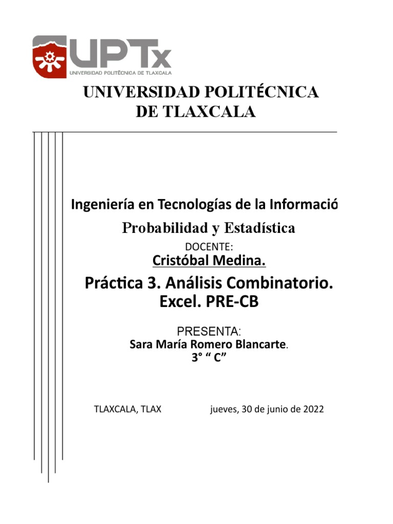 Practica III Analisis Combinatorio | PDF