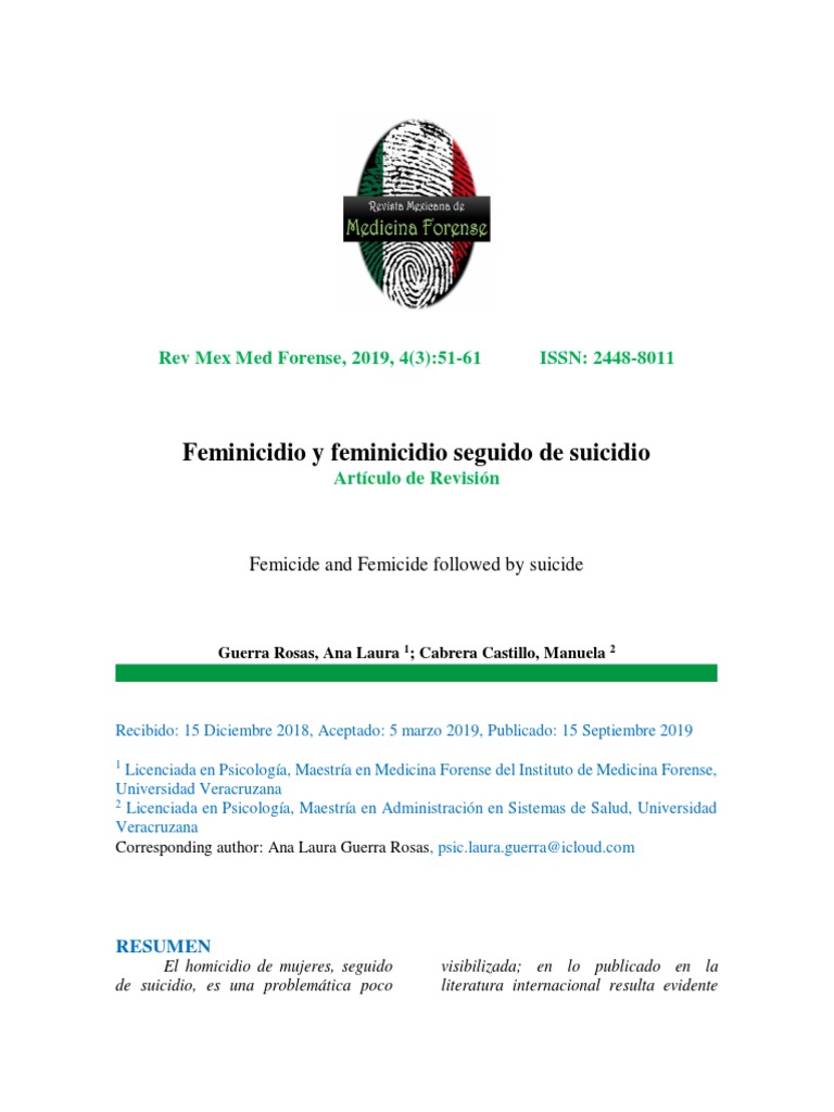 Feminicidio - Clases | Descargar gratis PDF | La violencia contra las mujeres | Suicidio