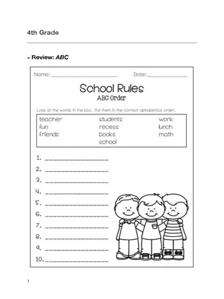 4th Grade Basics Review | PDF | Language Arts & Discipline | Foreign ...