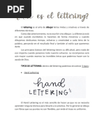 Guia Lettering para Principiantes | PDF | Caligrafía | Lápiz