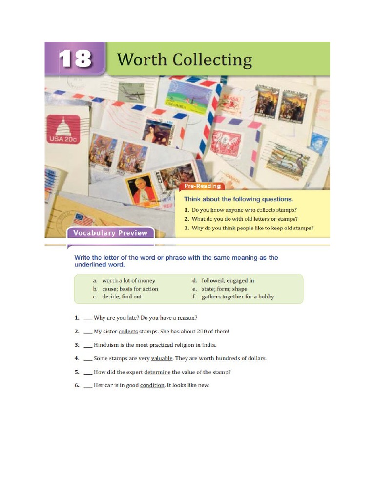 Reading Challenge Unit 18 and 19 | PDF