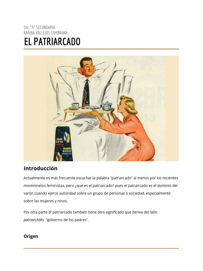 El Patriarcado | PDF
