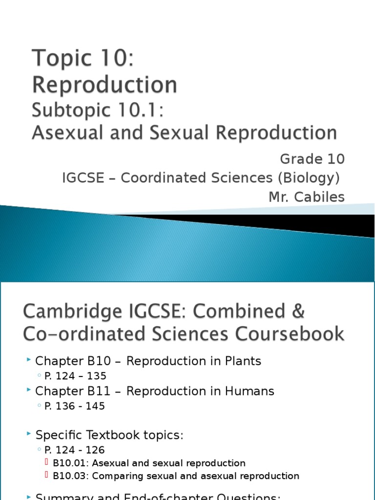 Sexual vs Asexual Reproduction Explained | PDF | Sex | Reproduction