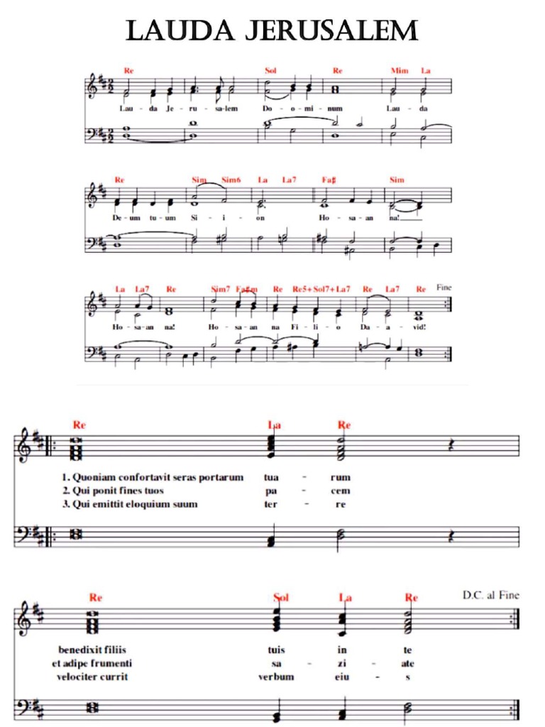 Lauda Jerusalem - Satb | PDF