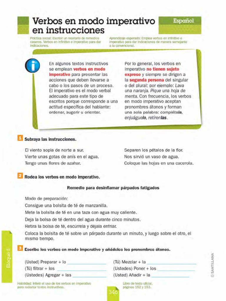 Verbo Imperativo-Infinitivo | PDF