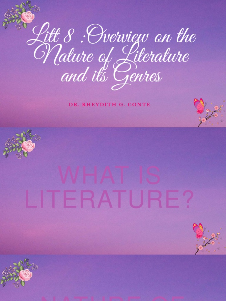 Midterm Overview On The Nature of Literature and Its Genres | PDF ...