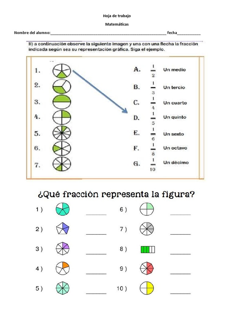 Hoja de Trabajo Matematicas | PDF