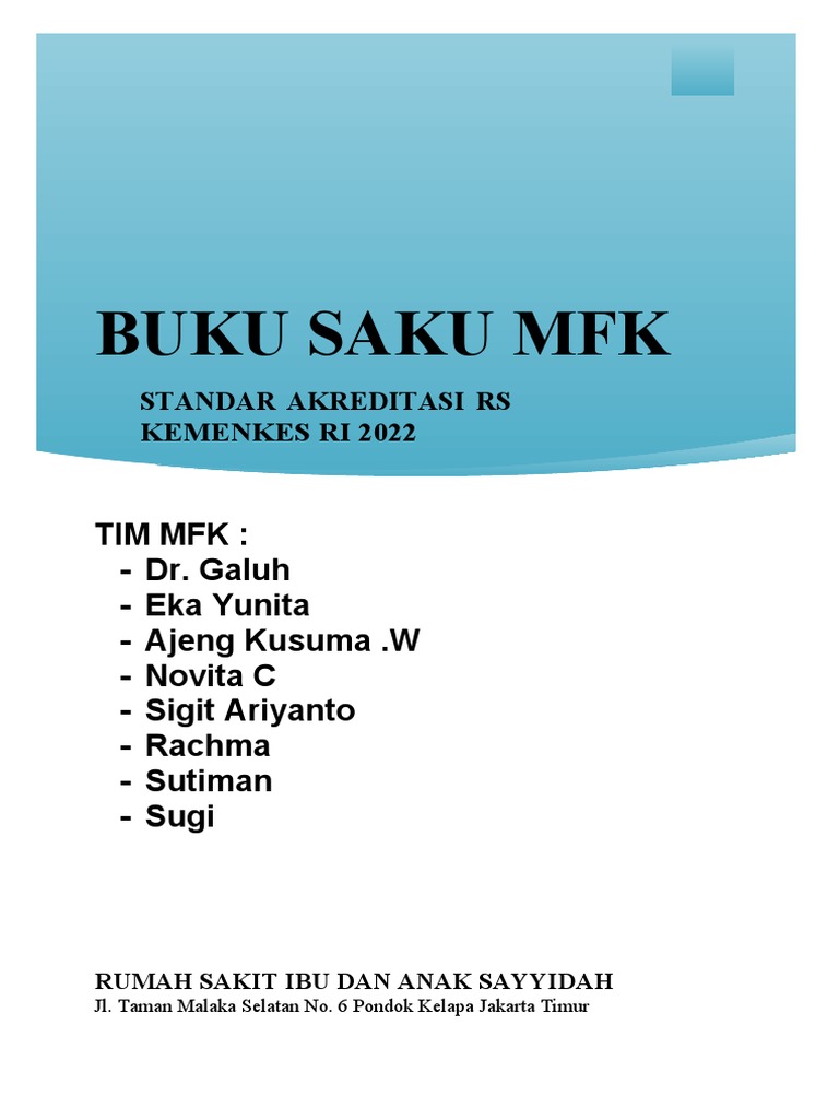 Buku Saku MFK 2022 | PDF
