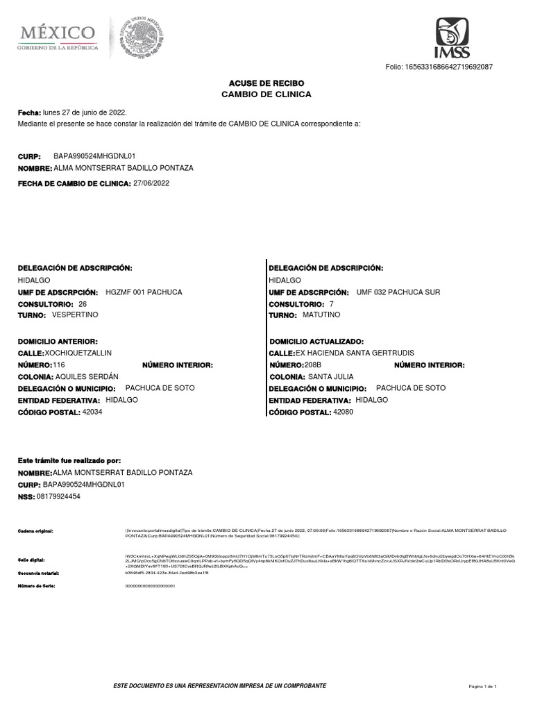 Acuse Tramite | PDF