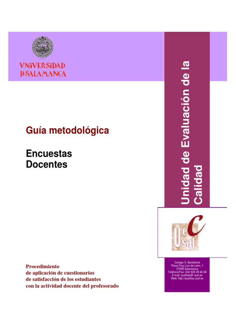 Guia Aplicacion Encuestas ULTIMA | PDF | Maestros | Cuestionario