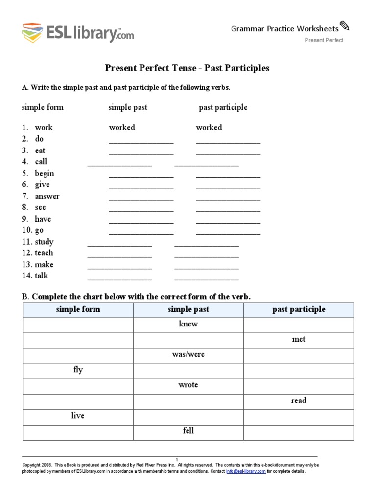 Marie VL - 7.Present-Perfect - Exercises | PDF | Grammatical Tense ...