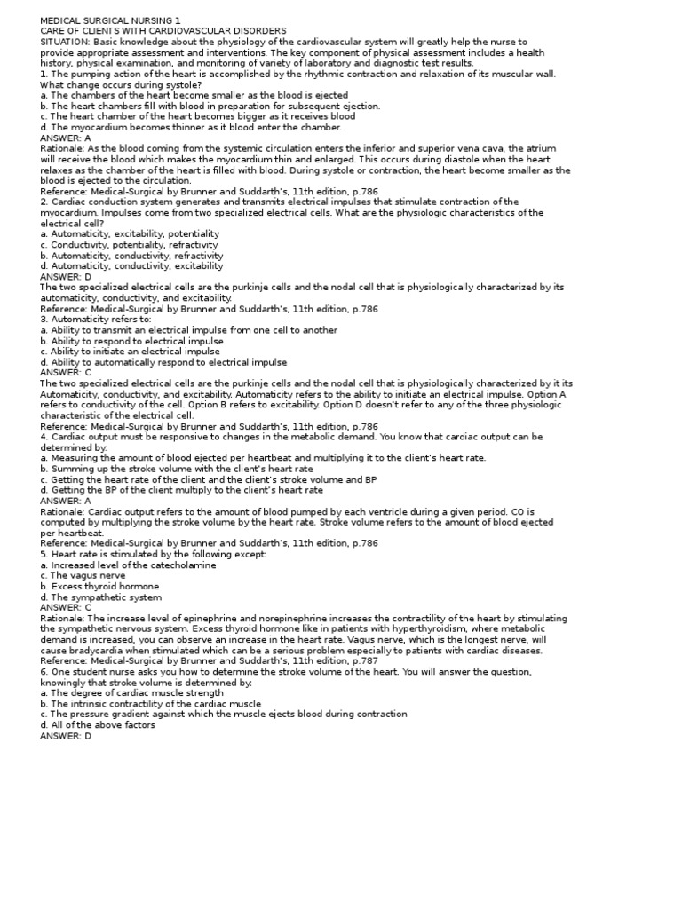 CVD Question and Answers | PDF | Heart | Myocardial Infarction