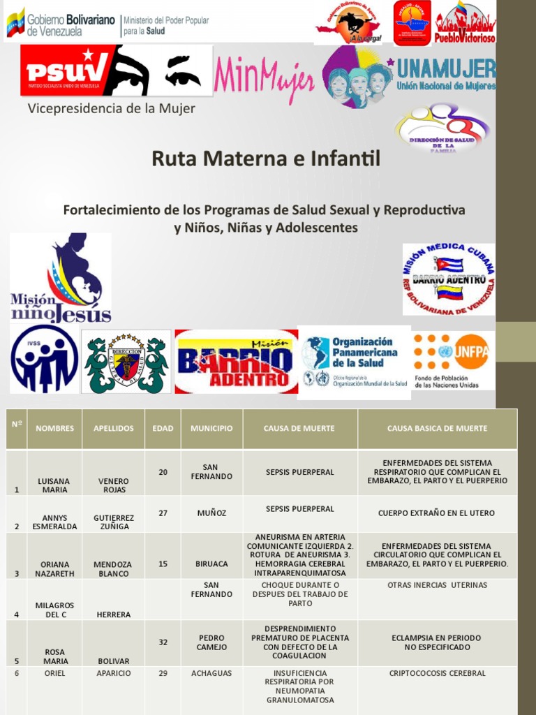 Presentacion Ruta Materna Munic San Fdo | PDF | El embarazo | Partería