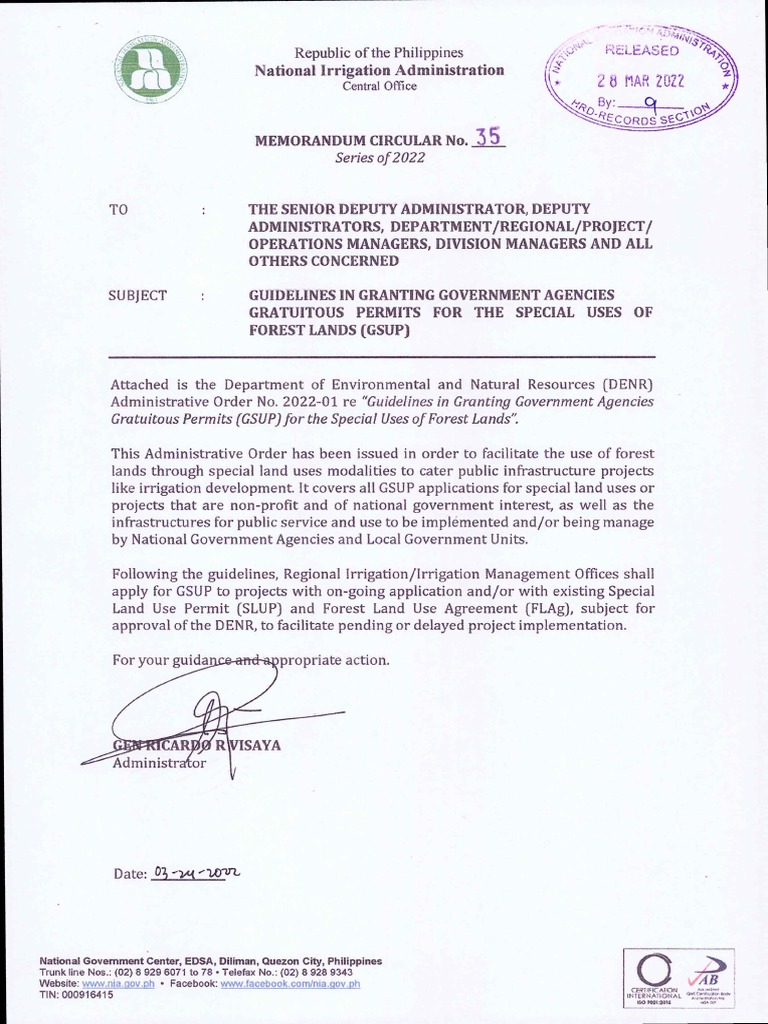 Gratuitous Permit Guidelines | PDF