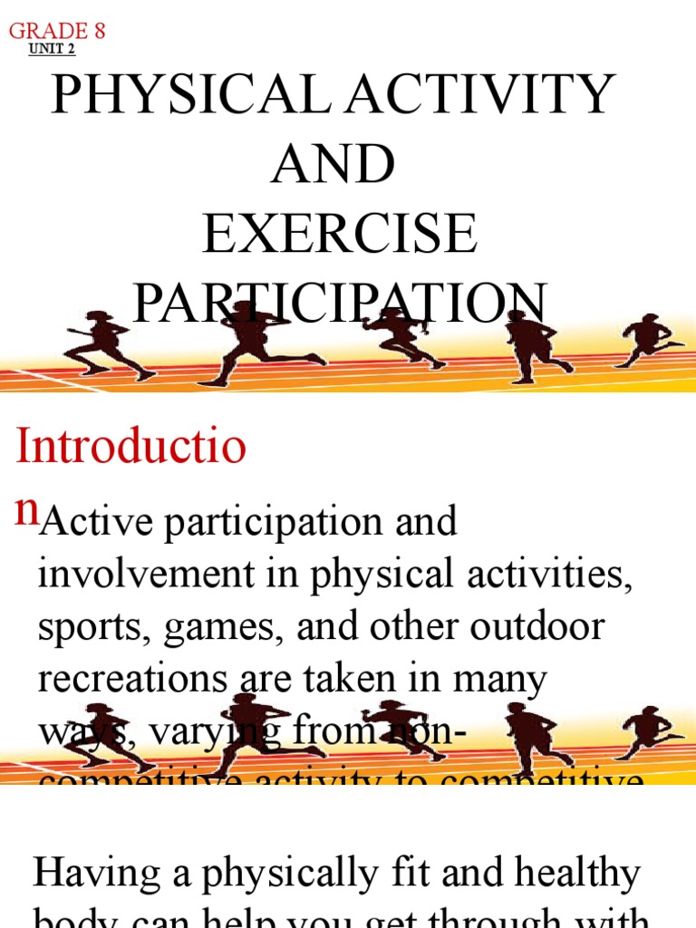 Physical Activity and Exercise Participation | PDF | Cognition | Behavior Modification