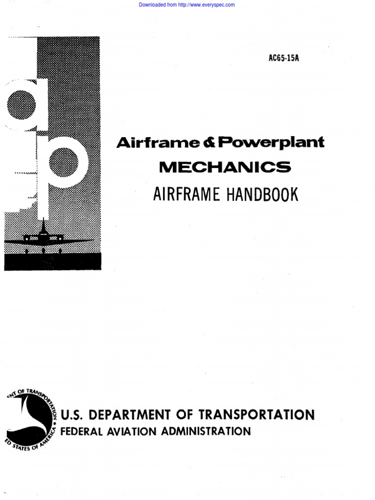 Mechanics Airframe Handbook Ac - 65-15a | PDF