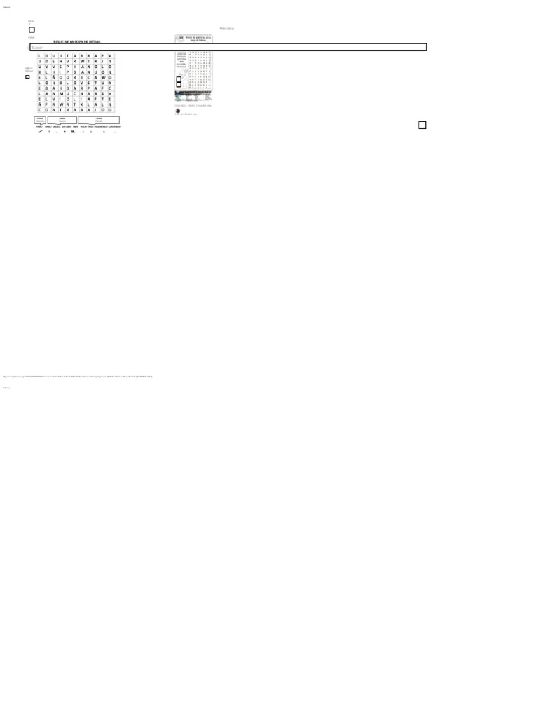 Sopa de Letras de Instrumentos Musicales | PDF