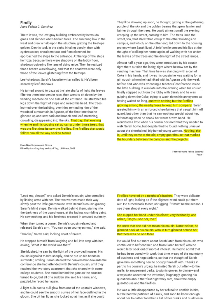 Firefly AFSanchez | PDF