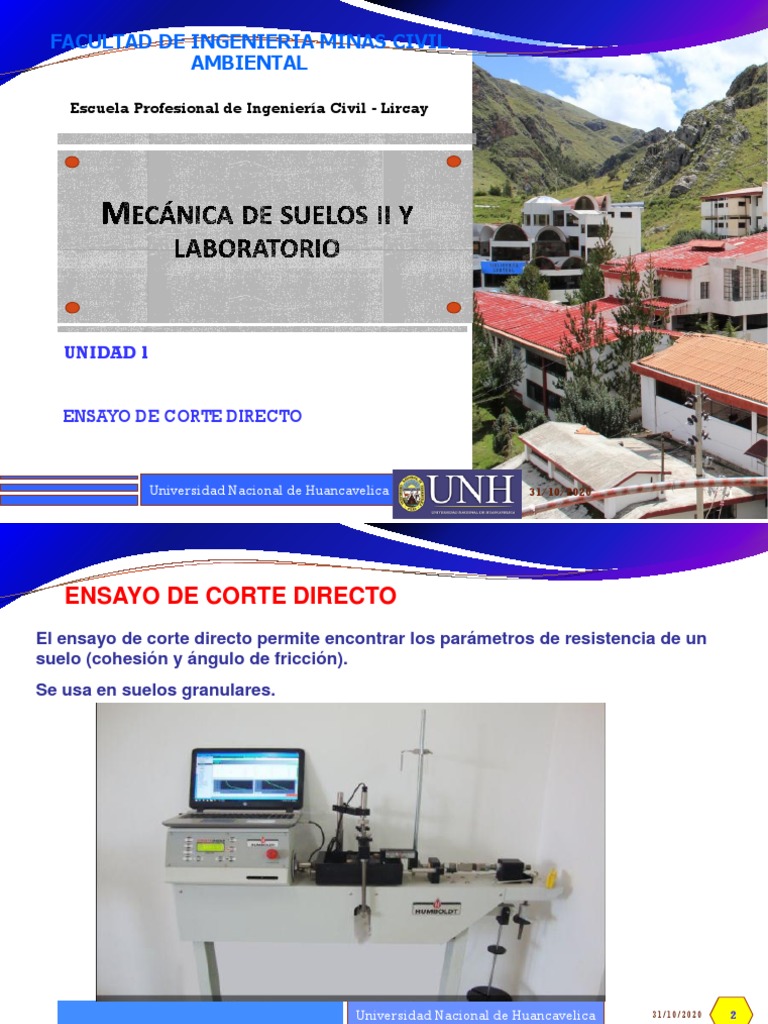 Clase 6 Ensayo de Corte Directo | PDF