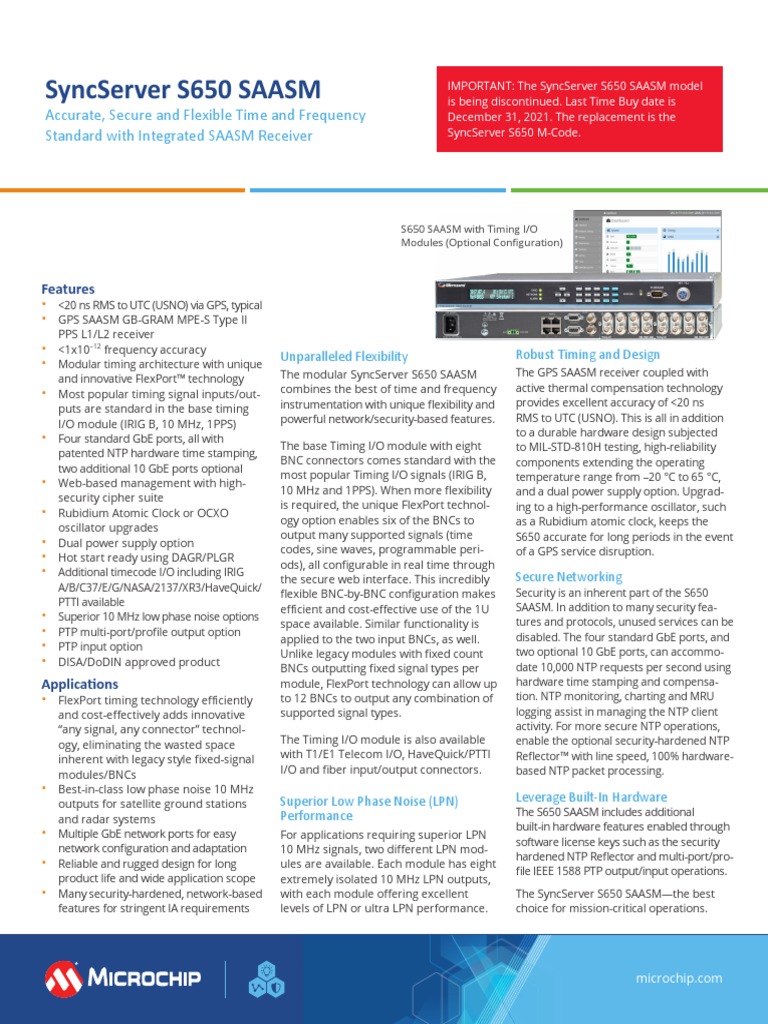 SyncServer S650 SAASM 00002904C | PDF | Computer Network | Global ...