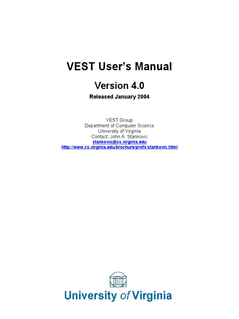 Vest4 Users Manual | PDF | Scheduling (Computing) | Icon (Computing)